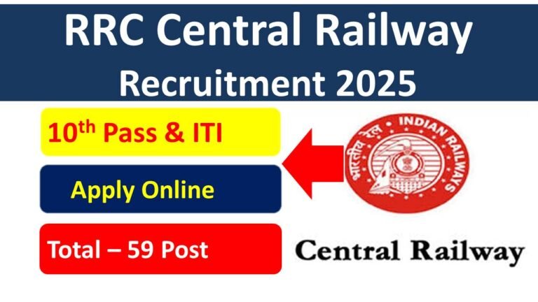 RRC Central Railway Group C & D Recruitment 2025 Notification Out - सेंट्रल रेलवे ग्रुप सी व डी ...